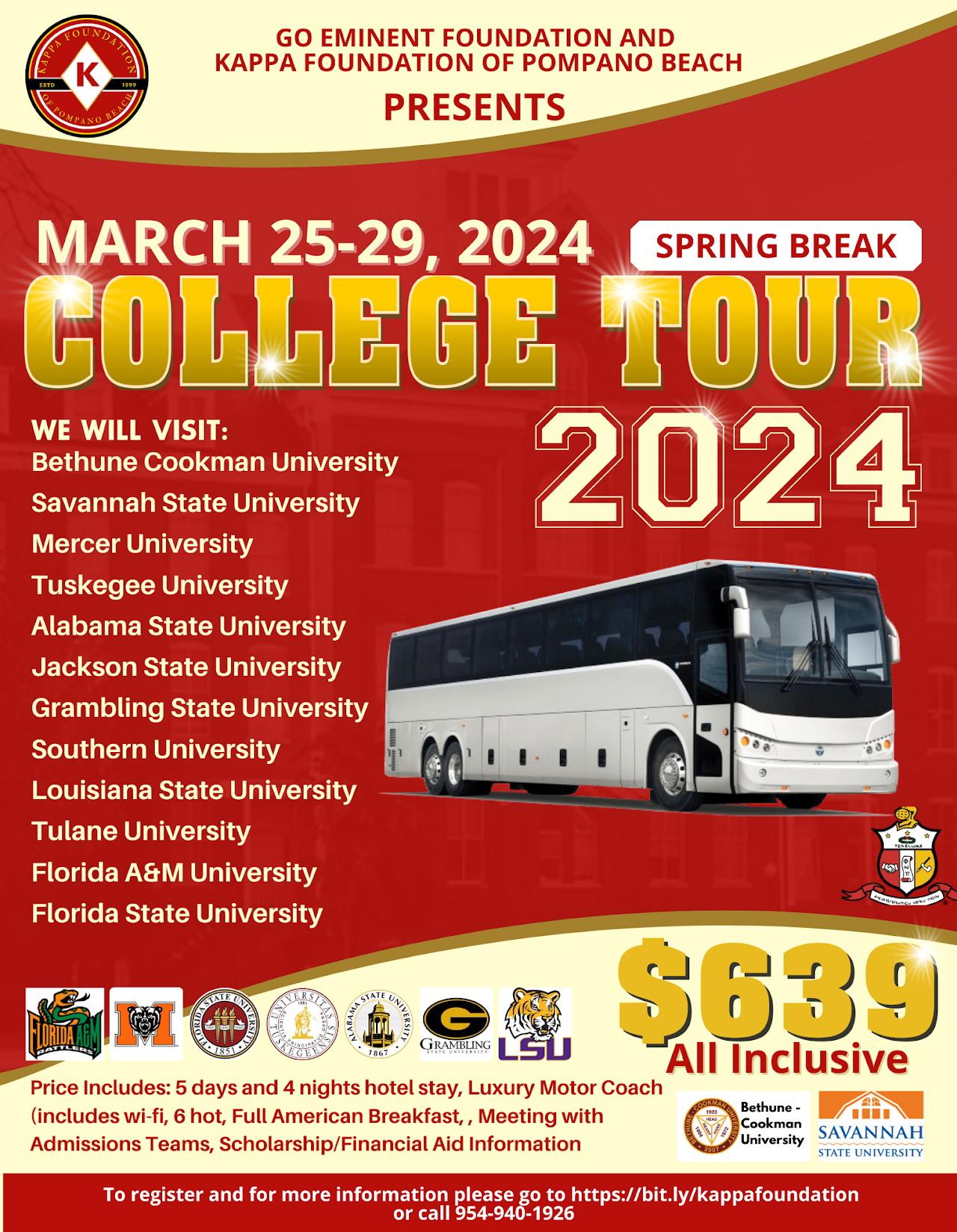 Explore Your College Future with the Kappa Foundation Spring Break Tour ...
